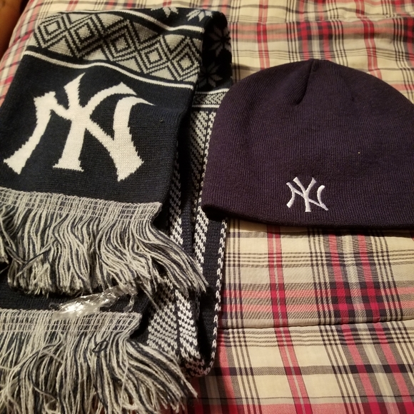 Other | New York Yankees Scarfbeanie Hat Set | Poshmark